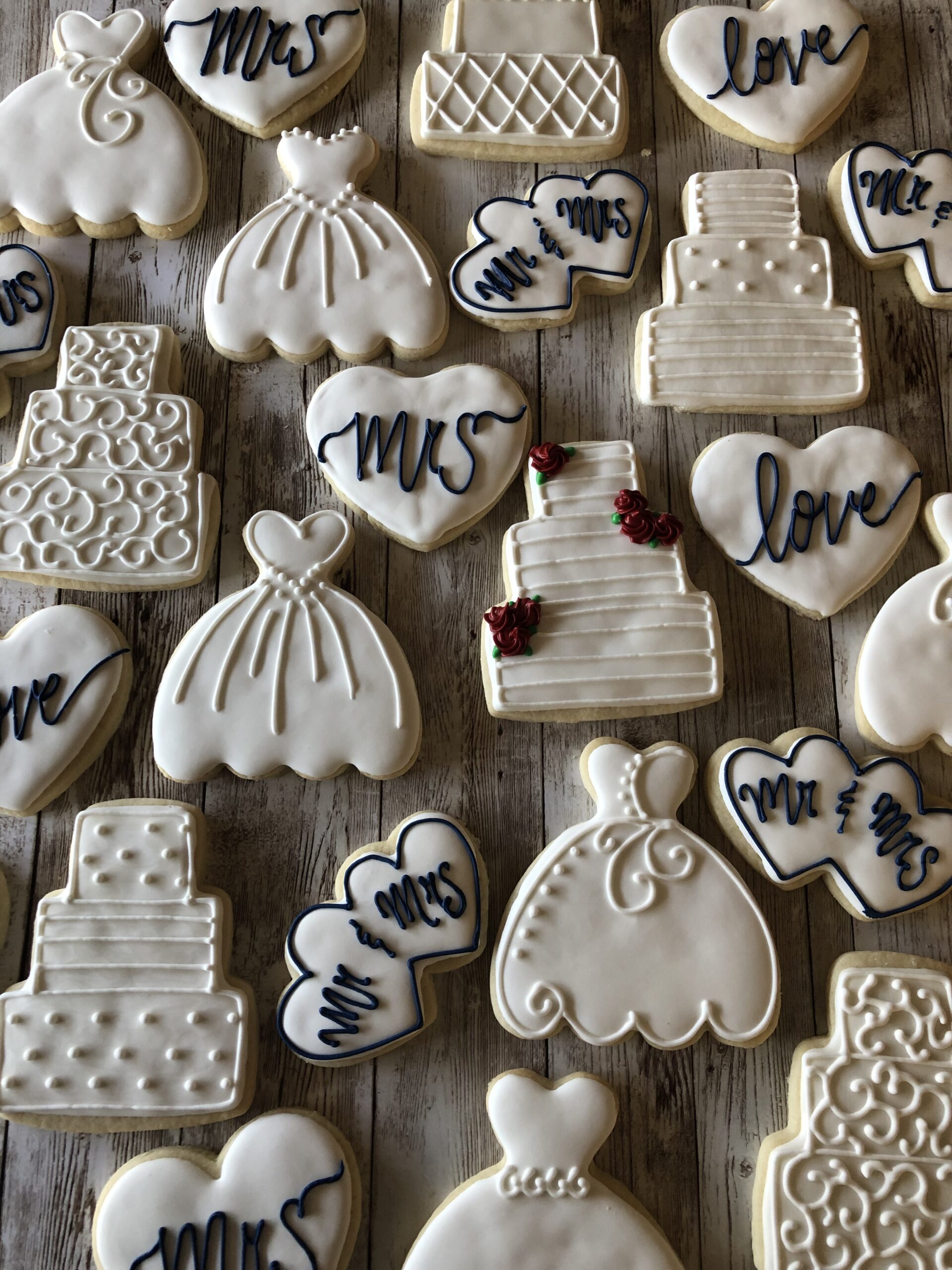 White wedding sugar cookies – Artfully Delicious